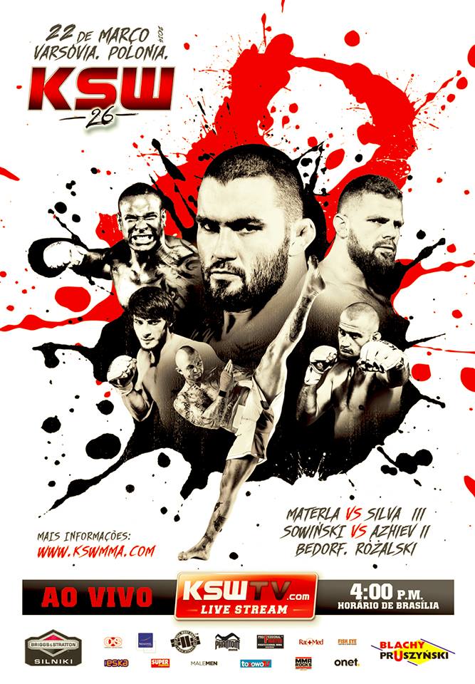 Com poster em português, KSW oficializa edição 26 em março com presença ...